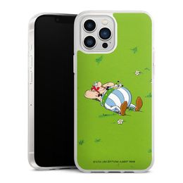 DeinDesign iPhone 13 Pro Max Handy Silikon H&uuml;lle Case transparent Handyh&uuml;lle Asterix Official Licensed Product Obelix Silikon Case