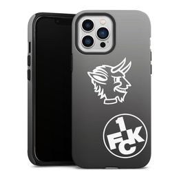 DeinDesign iPhone 13 Pro Max Handy Panzer Handyh&uuml;lle robuste Outdoor H&uuml;lle Schutzh&uuml;lle matt Logo 1. Fck 1. Fc Kaiserslautern Tough Case