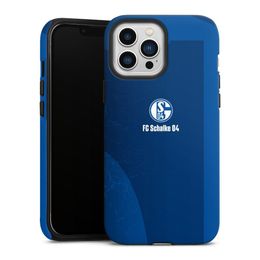DeinDesign iPhone 13 Pro Max Handy Panzer Handyh&uuml;lle robuste Outdoor H&uuml;lle Schutzh&uuml;lle matt Official Licensed Product Bundesliga Fc Schalke 04 Tough Case
