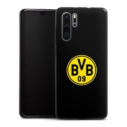 DeinDesign Huawei P30 Pro Handy Silikon H&uuml;lle Case schwarz Handyh&uuml;lle Logo Borussia Dortmund Bvb