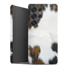 DeinDesign Galaxy S25 Ultra Handy Premium Case Smartphone Handyh&uuml;lle Schutzh&uuml;lle matt Cow Fur Cow Skin Premium Case