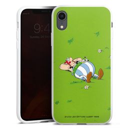 DeinDesign iPhone Xr Handy Silikon H&uuml;lle Case wei&szlig; Handyh&uuml;lle Asterix Official Licensed Product Obelix Silikon Case