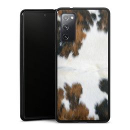 DeinDesign Galaxy S20 FE Handy Silikon H&uuml;lle Case schwarz Handyh&uuml;lle Cow Skin Fur Cow