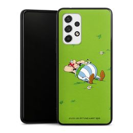DeinDesign Galaxy A53 5G Handy Silikon H&uuml;lle Case schwarz Handyh&uuml;lle Asterix Obelix Official Licensed Product