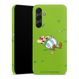 DeinDesign Galaxy A55 5G Handy Premium Case Smartphone Handyh&uuml;lle Schutzh&uuml;lle matt Asterix Official Licensed Product Obelix Premium Case