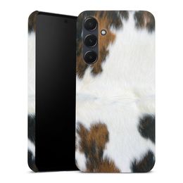 DeinDesign Galaxy A55 5G Handy Premium Case Smartphone Handyhülle Schutzhülle glänzend Cow Skin Cow Fur Premium Case
