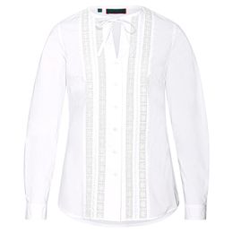 Reitmayer Bluse mit Spitze Wei&szlig; (Gr&ouml;&szlig;e: 46)