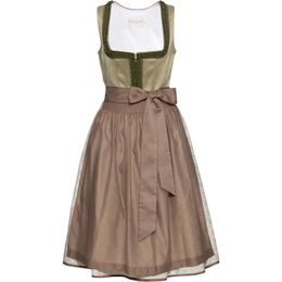 Krüger Krüger Collection Midi-Dirndl Grün/Braun (Größe: 44)