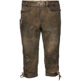 Luis Steindl Kniebundlederhose mit G&uuml;rtel Braun (Gr&ouml;&szlig;e: 46)