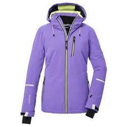 Skijacke Killtec "KSW 81 WMN SKI JCKT", Damen, Gr. 42, lila (lavendel), Obermaterial: 100% Polyester;Futter: 100% Polyester;F&uuml;llung: 100% Polyester, Jacken Skijacke, Wasserdichte, atmungsaktive Winterjacke mit abnehmbarer Kapuze
