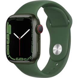 Apple Watch Series 7 (2021) GPS + Cellular 41 mm - Aluminium Grün - Sportarmband Grün