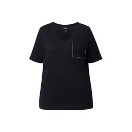 Ulla Popken T-Shirt Damen Gr&ouml;&szlig;e XL/XXL schwarz