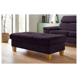 Hocker exxpo - SOFA FASHION "Enya Bankhocker mit Staufach unter der Sitzfl&auml;che", lila, B:136cm H:45cm T:70cm, Hocker, Polsterhocker, sch&ouml;ne Detailverarbeitung