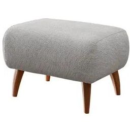 Hocker Home Affaire "Baggio", silber (silberfarben), B:63cm H:45cm T:63cm, 100% Polyester, Hocker, Hocker, mit Holzf&uuml;&szlig;en