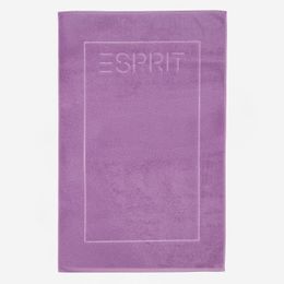 Esprit Lilafarbene Badematte mit Logo 60x90cm