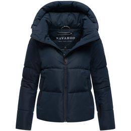 Navahoo Damen Winter Steppjacke gesteppt Winterjacke abnehmbarer Kapuze gef&uuml;ttert Frostherz