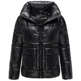 Navahoo Damen Winter Steppjacke gesteppt Anorak Puffer Winterjacke hochschlie&sect;ender Kragen & dicker Rei&szlig;verschluss Eispracht