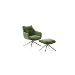 iNNoSeat by MCA + PARKER Drehstuhl mit Armlehnen - versch. Farben - Edelstahl / Olive