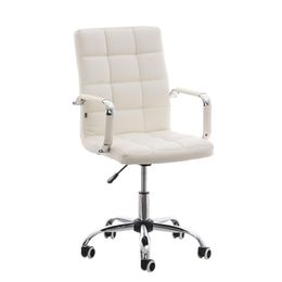 TPFLiving B&uuml;rostuhl Deal V2 Kunstleder Creme