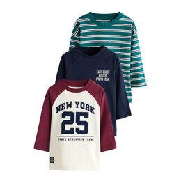 next Shirt Jungen Gr&ouml;&szlig;e 68 elfenbein / navy / tanne / cranberry