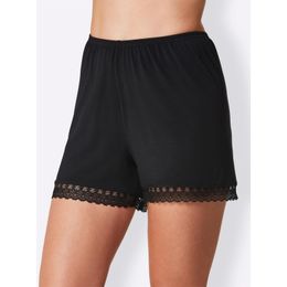 wäschepur wäschepur Damen Panty mit elastischen Spitzendetails, schwarz, Größe 36/38