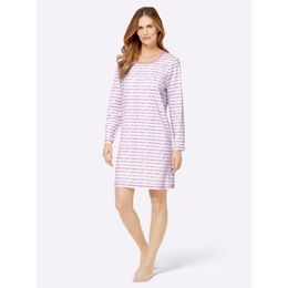 w&auml;schepur w&auml;schepur Damen Langarm Sleepshirts, erika + erika-gestreift, Gr&ouml;&szlig;e 36/38
