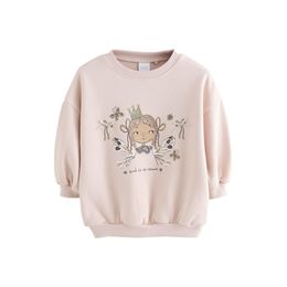 next Sweatshirt M&auml;dchen Gr&ouml;&szlig;e 68 khaki / ros&eacute; / schwarz