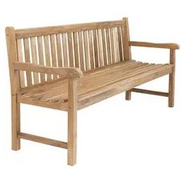 Stabile Bank Gartenbank Picadelly 150 cm in Premium Teak mit Armlehne