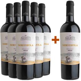 Alcesti 5+1 Paket Nesos Sicilia Nero d'Avola 2023 Trocken - Sizilien &ndash; Probierpaket DOC