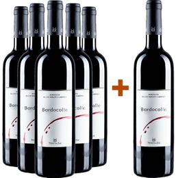 Tenuta Zai 5+1 Paket Bordocolle Rosso Cabernet Veneto Merlot 2018 Trocken - Venetien &ndash; Probierpaket IGP
