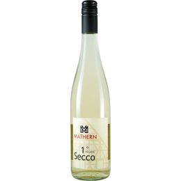 Weingut Mathern 1&deg; Secco Riesling Halbtrocken - Nahe &ndash; Perl- & Schaumwein Qualit&auml;tsperlwein b. A.