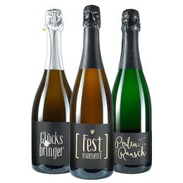 Sektkellerei Schreier & Kohn Sektkellerei Schreier & Kohn Geschenk-Trilogie Cuvée Brut - Pfalz – Probierpaket Sekt