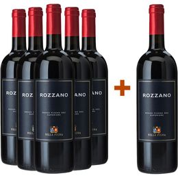 Cantina Villa Pigna 5+1 Paket Rozzano Rosso Piceno Superiore Cuv&eacute;e 2020 Trocken - Marken &ndash; Probierpaket DOC