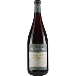 Privatkellerei Wissing Landwein ROT 1,0 L Cuv&eacute;e Halbtrocken - Pfalz &ndash; Rotwein Deutscher