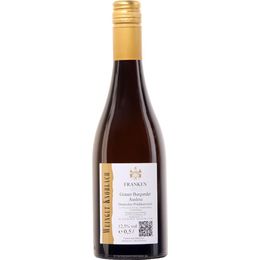 Weingut Knoblach Grauer Burgunder 0,5 L Grauburgunder 2023 S&uuml;&szlig; - Franken &ndash; Wei&szlig;wein Auslese