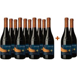 Cantine Nicosia 10+2 Paket Passuluna Rosso Terre Siciliane Cuv&eacute;e 2022 Halbtrocken - Sizilien &ndash; Probierpaket IGP