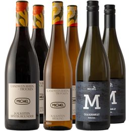Weingut Michel Kalkstein Paket Trocken - Rheinhessen &ndash; Probierpaket Qualit&auml;tswein