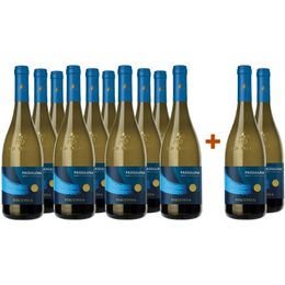 Cantine Nicosia 10+2 Paket Passuluna Bianco Terre Siciliane Cuv&eacute;e 2023 Trocken - Sizilien &ndash; Probierpaket IGP