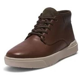 Schn&uuml;rboots Timberland "SENECA BAY - MID LACE SNEAKER", Herren, Gr. 43,5, braun, Leder, Schuhe Schn&uuml;rboots, Winterstiefel, Schn&uuml;rstiefel, Winterschuhe