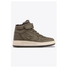 Sneakerboots Lotto, Jungen, Gr. 27, gr&uuml;n (olive, schwarz), Synthetik, Schuhe Sneakerboots, Winterschuhe, Schn&uuml;rboots, Sneaker, gef&uuml;ttert