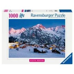 Puzzle Ravensburger "Beautiful Mountains, Berner Oberland, M&uuml;rren", bunt, Puzzles, KinderB:70cm H:50cm, Pappe, Made in Germany, B:70cm H:50cm