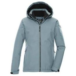 Funktionsjacke Killtec "KOW 217 GRLS JCKT", M&auml;dchen, Gr. 116, blau (graublau), Obermaterial: 100% Polyester;Futter: 100% Polyester;F&uuml;llung: 100% Polyester, Jacken Funktionsjacke, Wind- und wasserdichte Kinderjacke mit Fleece und verstellbarer Kapuze