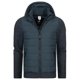 Steppjacke Ragwear "Doryan Mel", Damen, Gr. M (50), blau (dunkelblau), Obermaterial 1: 100% Polyester. Obermaterial 2: 100% Polyester. Innenmaterial: 100% Polyester. Innenfutter: 100% Polyester. Wattierung: 100% Polyester, gerade h&uuml;ftbedeckend, hoch geschlossener Ausschnitt, &Auml;rmel ohne &Auml;rmelschlitz extrabreites B&uuml;ndchen krempelbar, Jacken Steppjacke, Coole Herren Outdoorjacke mit weichen &Auml;rmeln