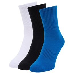 Bruno Banani Sportsocken ' FRANKS ' Damen Gr&ouml;&szlig;e 35/38 blau / mischfarben / schwarz / wei&szlig;