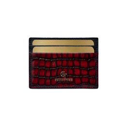 GT Collection Etui 'CROC ELITE' Herren Gr&ouml;&szlig;e 11 cm x 8 cm x 2cm rot