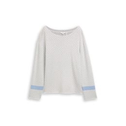 Tom Tailor Sweater female Grey, White size XS
