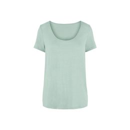 Tchibo - Gestreiftes T-Shirt - Gr. XL - silber/gestreift