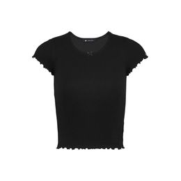Tommy Jeans T-Shirt 'SCALLOP' Damen Größe XS schwarz