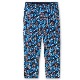 sheego Gro&szlig;e Gr&ouml;&szlig;en Schlupfhose mit Smokbund, tiefblau-gemustert, Gr&ouml;&szlig;e 58 - Damen