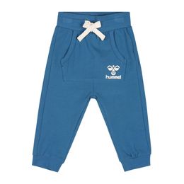 Hummel Hose Jungen Größe 68 rauchblau / weiß